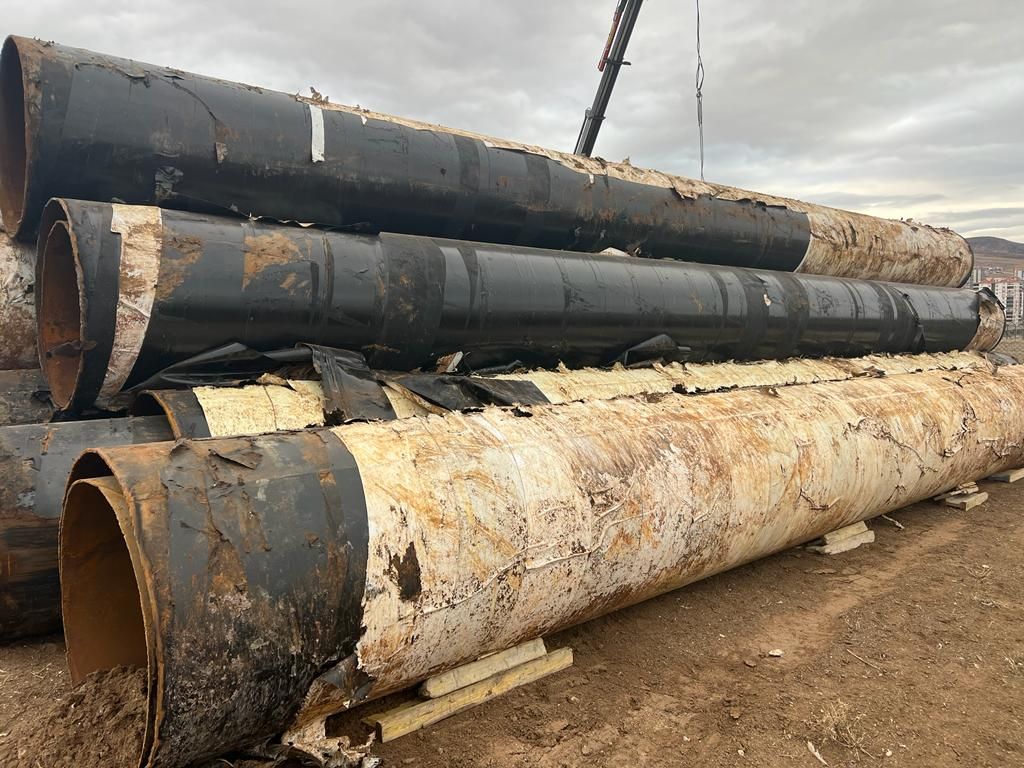 1000 LİK -1200 LÜK ÇELİK BORU-İZOLELİ BORU-DEMİR BORU - hurdapazari.com